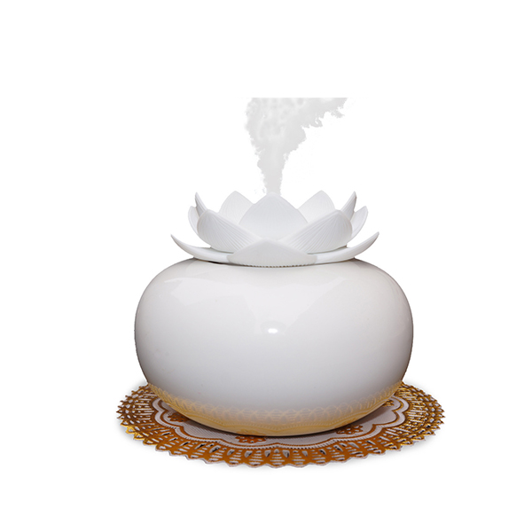 White Simple Lotus Aromatherapy Diffuser - Buy giftcraft inc wholesale ...